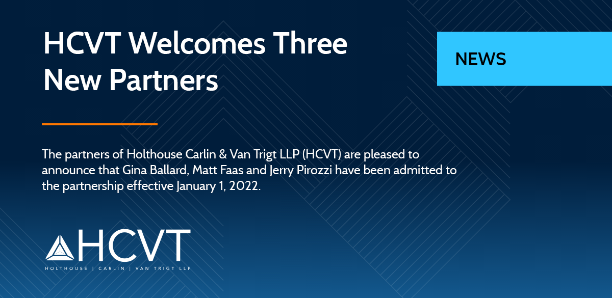 HCVT announces new partners Gina Ballard, Matt Faas, and Jerry Pirozzi ...