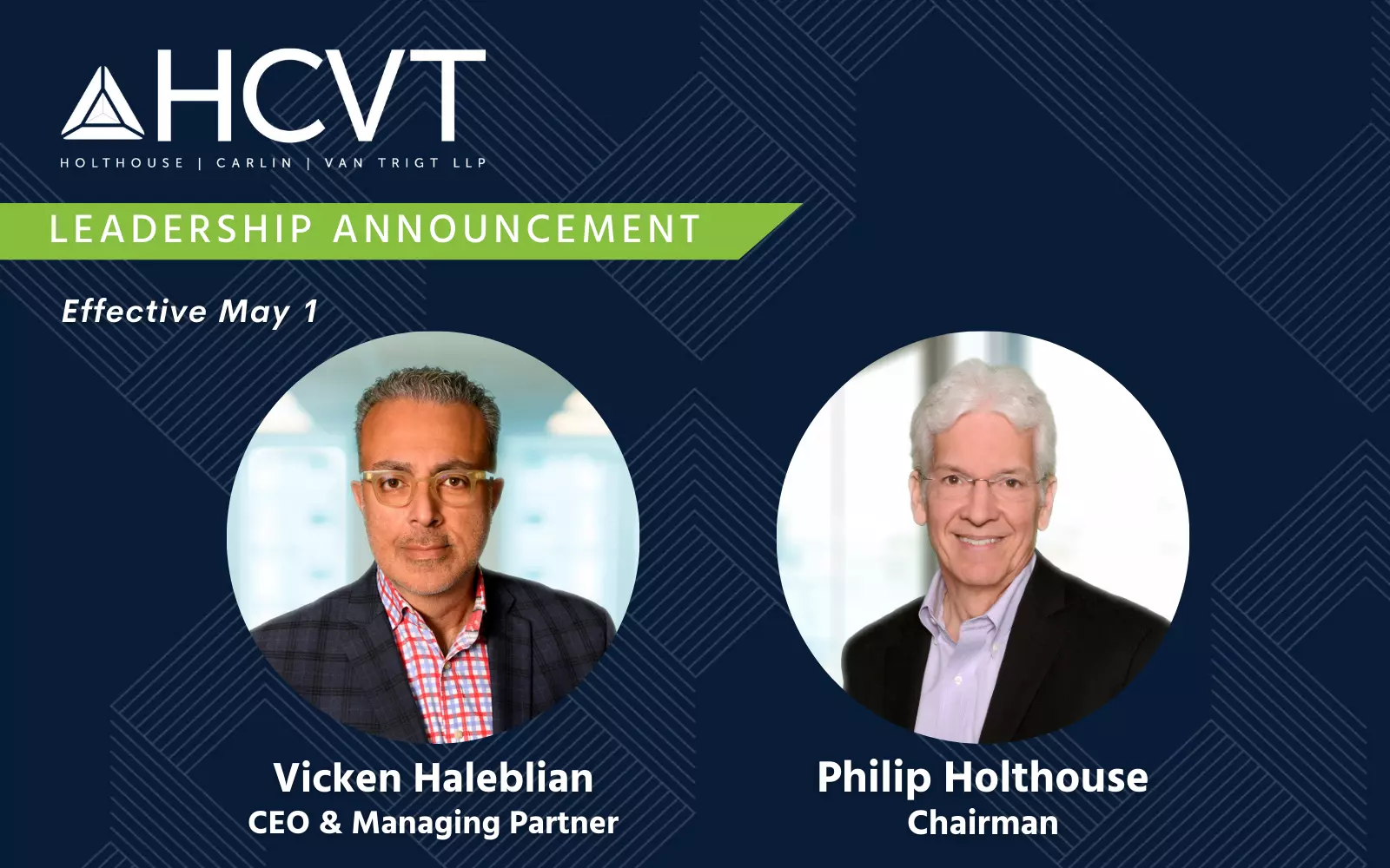 Accounting Firm HCVT Expands Leadership Team: Holthouse Carlin & Van ...